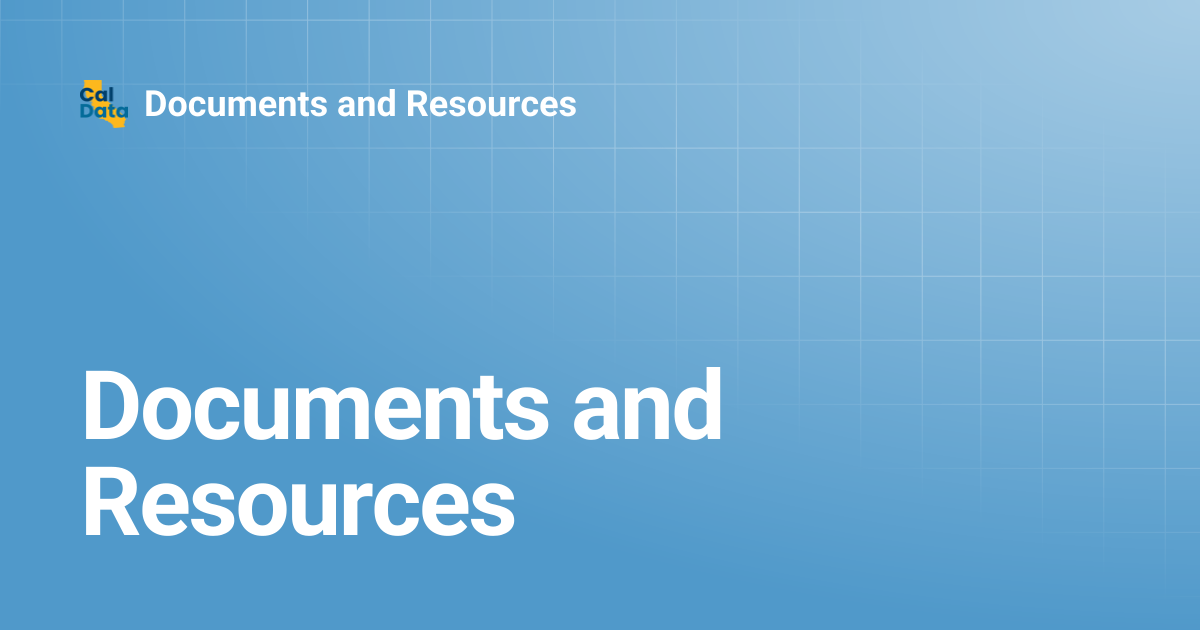Documents and Resources